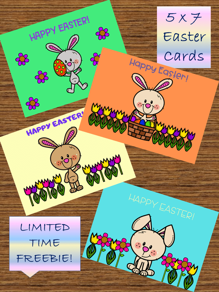 Easter Bunny Cards - Homeschooling Dietitian Mom