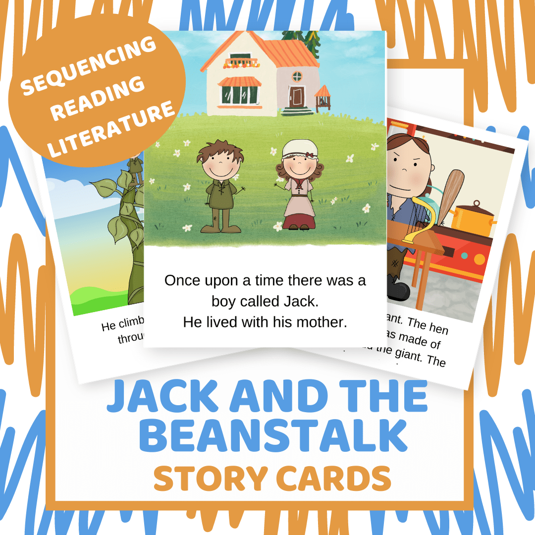 Jack and the Beanstalk Story Cards - Homeschooling Dietitian Mom